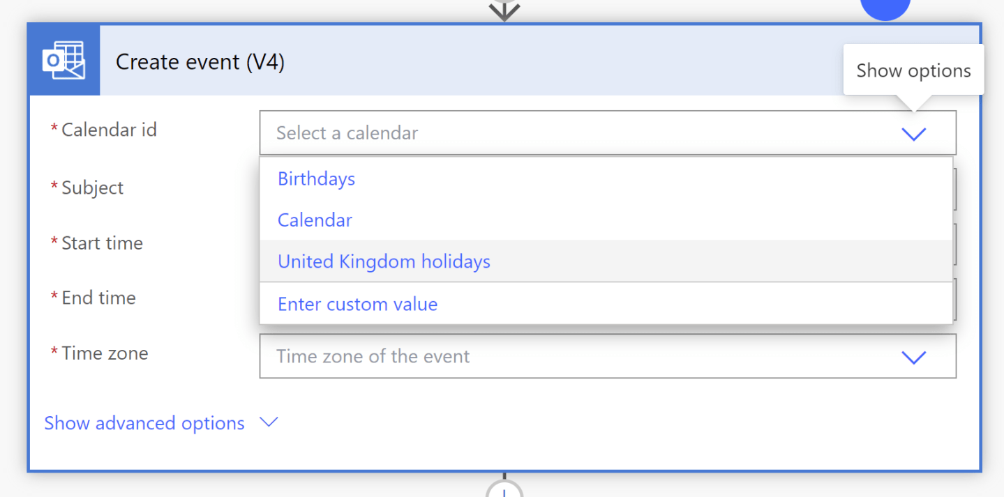 Resolving Power Automate Outlook Connector’s Create Event Operation ...
