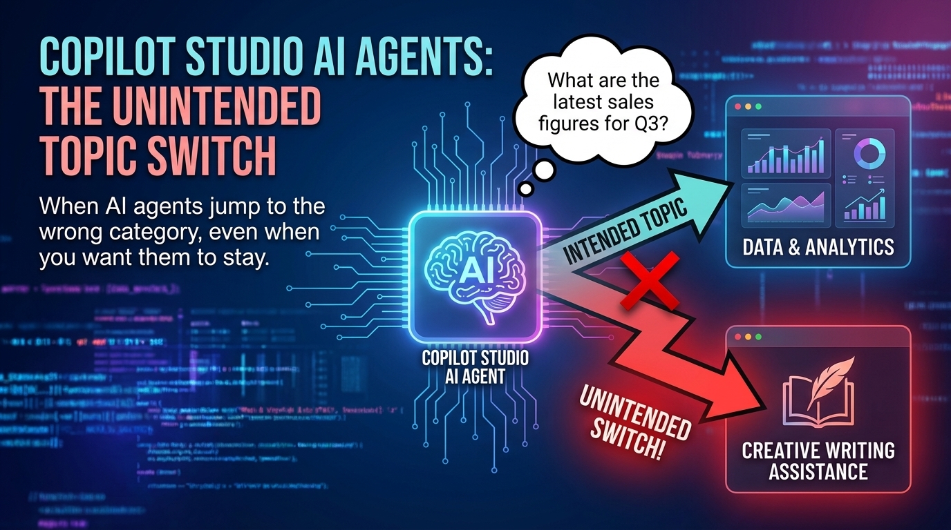 Help My Copilot Studio Agent Keeps Switching Topics | Doy's Microsoft ...